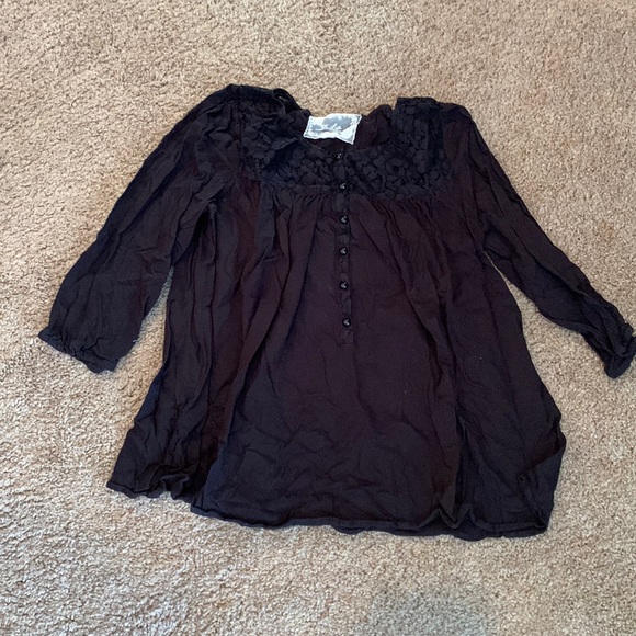 Deletta | Shirts & Tops | Girls Black Shirt | Poshmark
